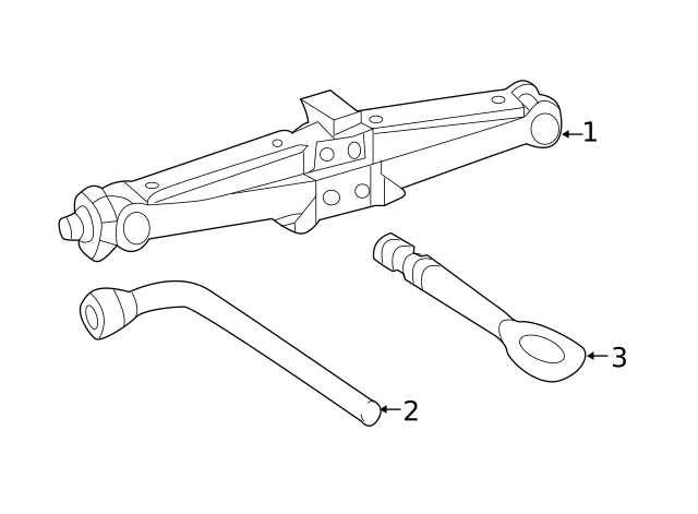 293-580-00-00 - Jack 2020-2021 Mercedes-Benz | Mercedes-Benz USA Parts