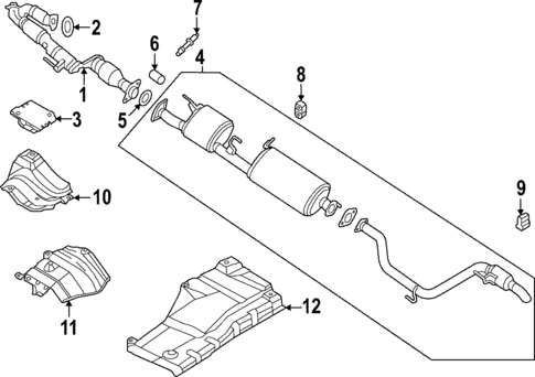 Exhaust Components for 2023 Nissan Pathfinder | TascaParts.com