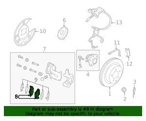 D4060-6RA0A - Pad Kit - Disc Brake - Rear 2021-2024 Nissan Rogue ...