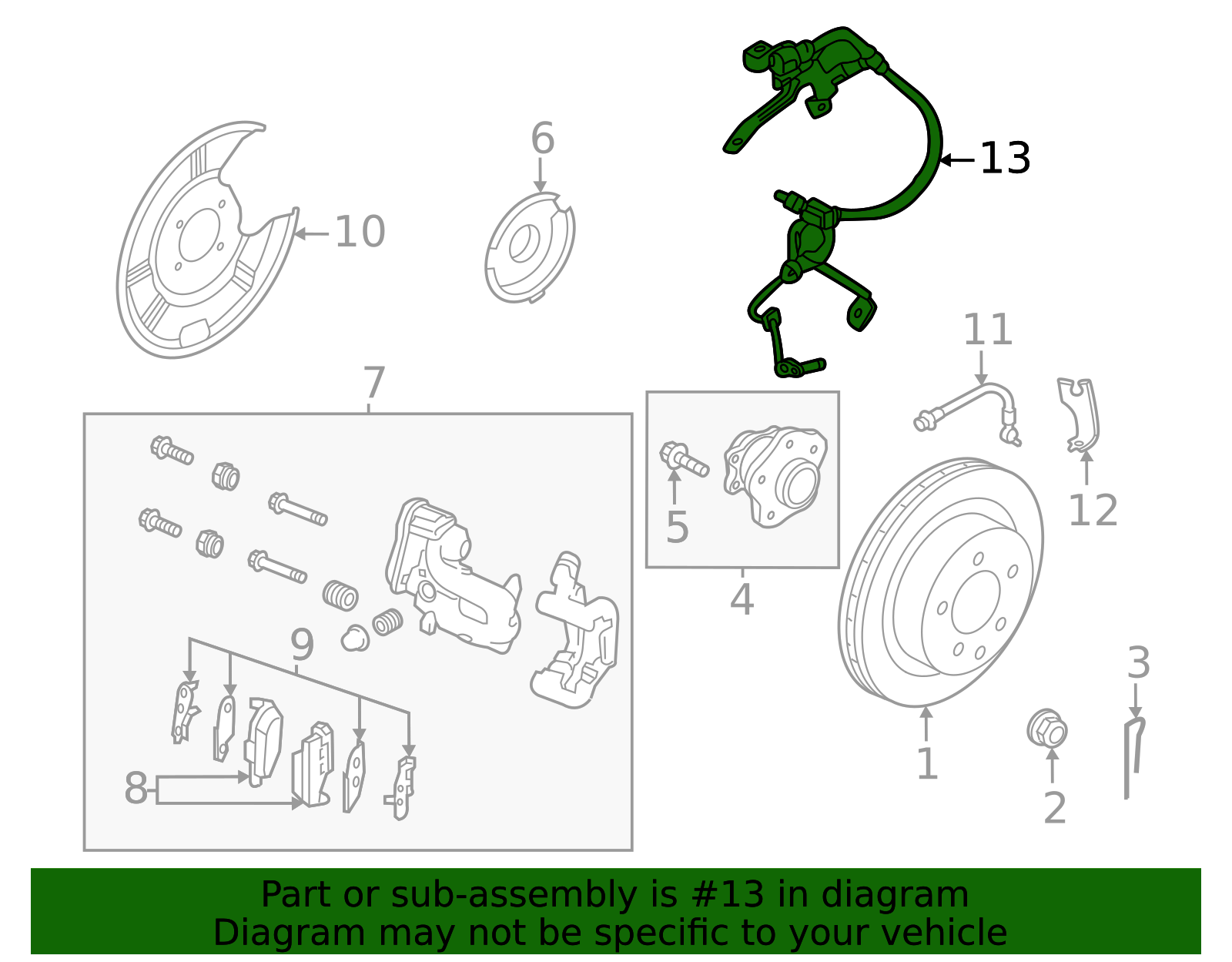 479A7-6RA0A - Rear Speed Sensor 2021-2025 Nissan Rogue | Nissan Parts ...
