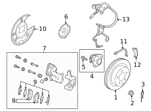 2021-2024 Nissan Rogue Caliper Assembly D4010-6RA3A | OEM Parts Online