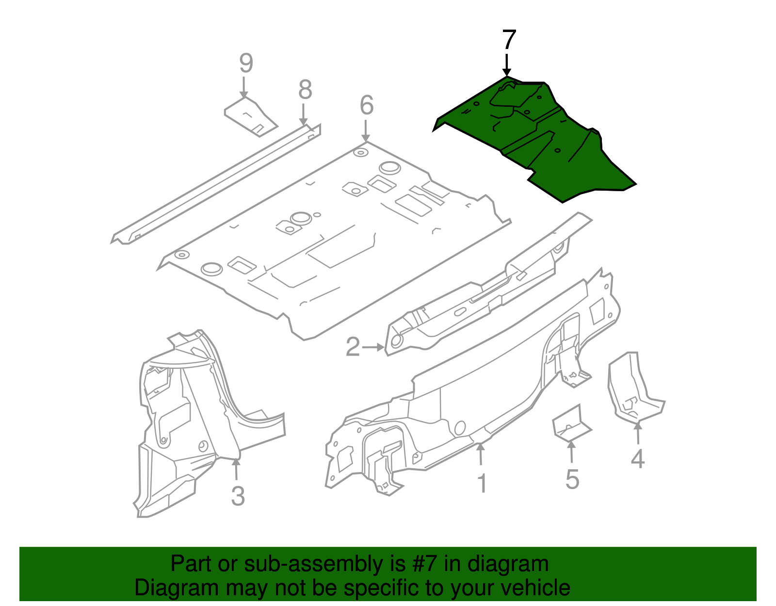 1K5-809-992-A - Package Tray 2005-2010 Volkswagen Jetta | AutoNation Parts