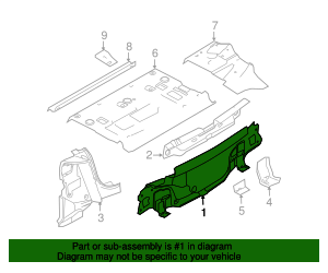 2005-2010 Volkswagen Jetta Rear Body Panel 1K5-813-301-A | VW Parts Center