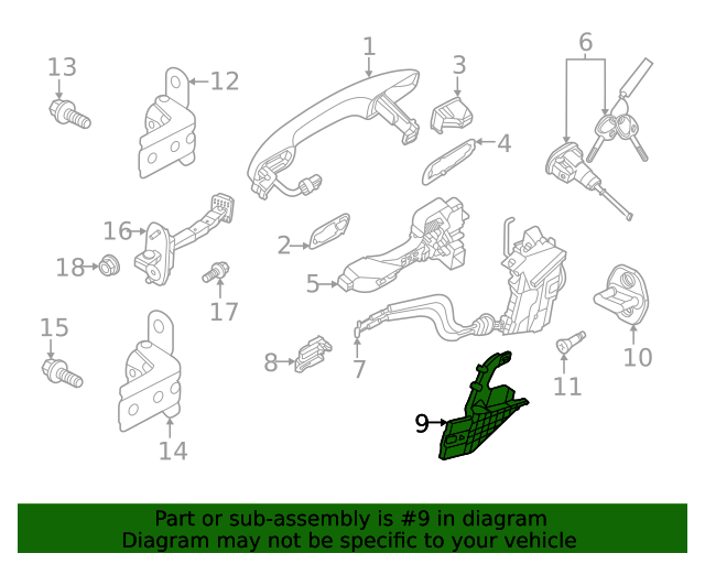 82482-K0000 - Latch Assembly Retainer 2020-2023 Kia Soul | Kia.Parts Store