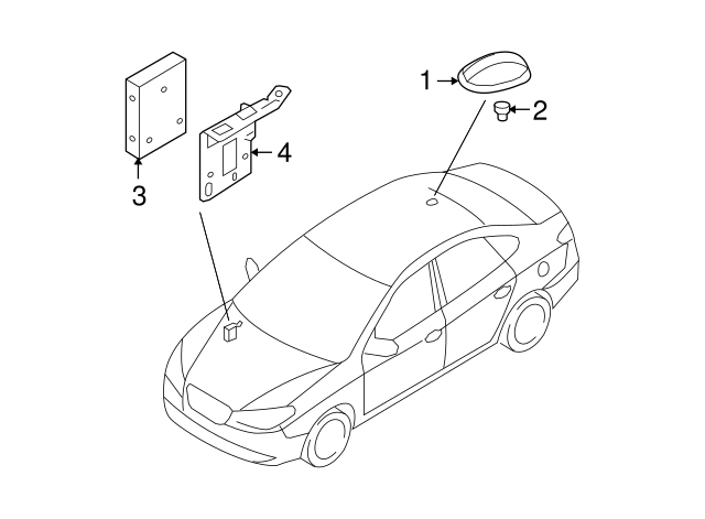 2009-2010 Hyundai Elantra Antenna Assembly 96250-2H100-2X | OEM Parts ...