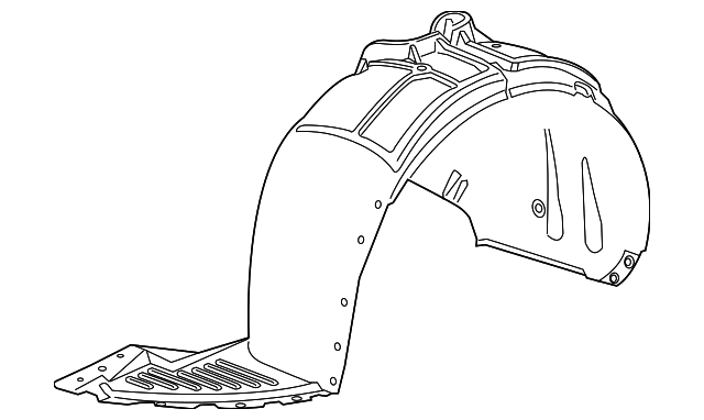 2018-2019 Cadillac XTS Front Driver Side Wheelhouse Liner 84470037 GM ...