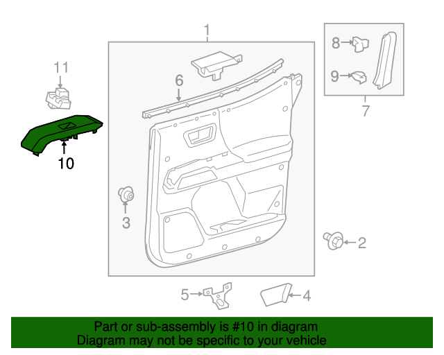 2016-2023 Toyota Tacoma Armrest 74271-04010-B1 | Toyota Parts Center