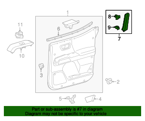 67674-04020-C0 - Door Trim Molding 2016-2023 Toyota Tacoma ...