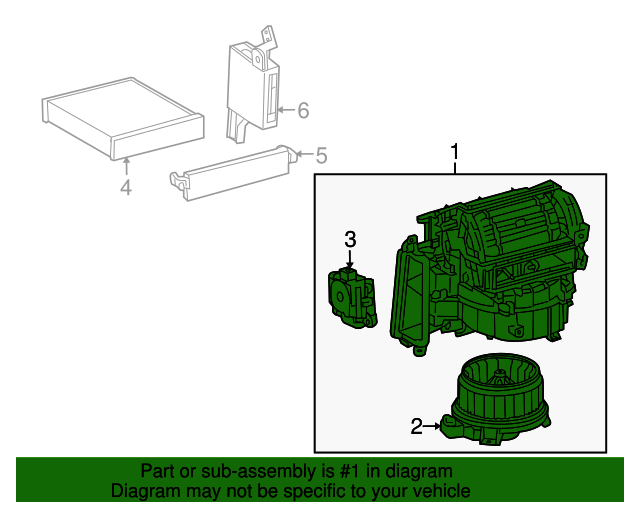 2014-2015 Lexus RX450h Blower Assembly 87130-48291 | OEM Parts Online