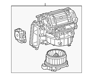 2014-2015 Lexus RX450h Blower Assembly 87130-48291 | OEM Parts Online
