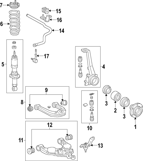 Upper Control Arm for 2016 Lexus GX460 | Lexus OE Parts