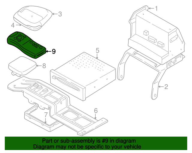 1998-2010 Volvo Keyless Entry Transmitter 9166199 | TascaParts.com