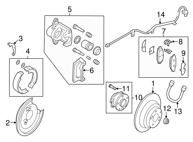 2005-2009 Subaru Brake Pads Clip 26632AE000 | Subaru Parts For You