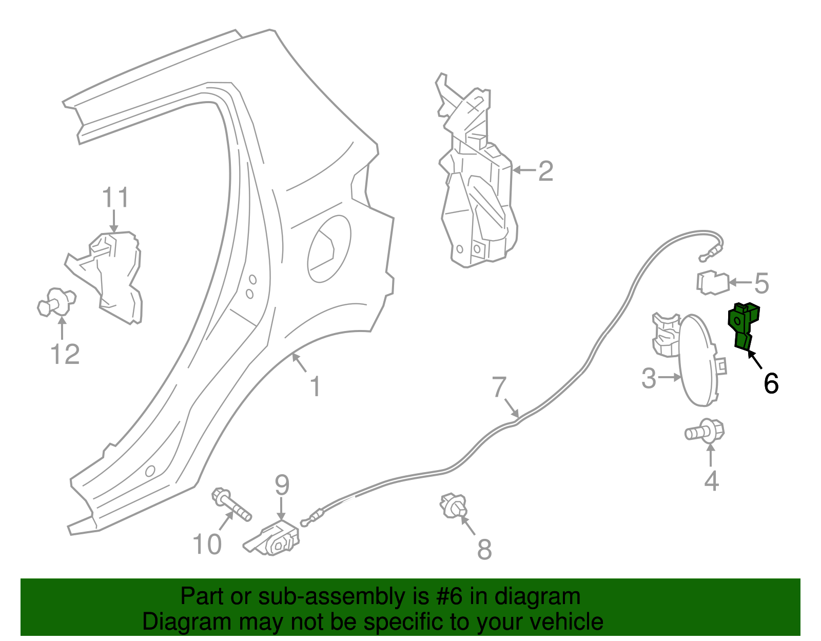 2014-2024 Mitsubishi Catch 5943A008 | Mitsubishi Parts Warehouse