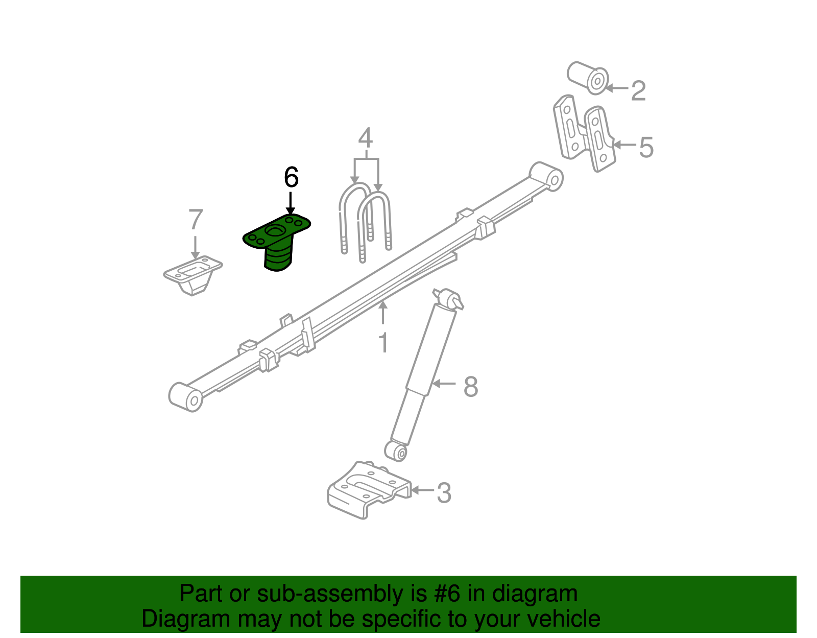 2004-2012 GM Rear Suspension Jounce Bumper 15163529 | Partners Chevy