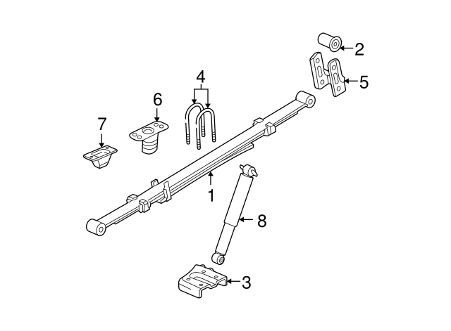 2004-2012 GM Rear Suspension Jounce Bumper 15163529 | GMPartsNow Support