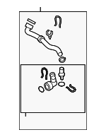 2008-2016 Volkswagen Lower Hose 1K0-122-051-GN | vwpartscente