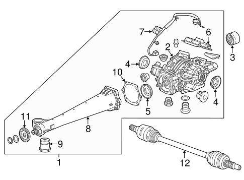 Axle & Differential for 2020 Cadillac XT5 | GMPartsDirect.com