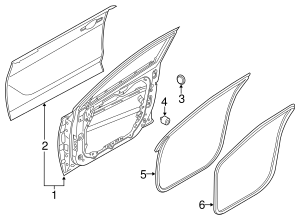 2018-2020 Hyundai Elantra GT Outer Panel 76121-G3000 | QuirkParts