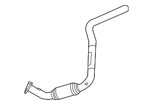 Driver Side 3-Way Catalytic Converter with Pipe, Flange, and Bushings ...