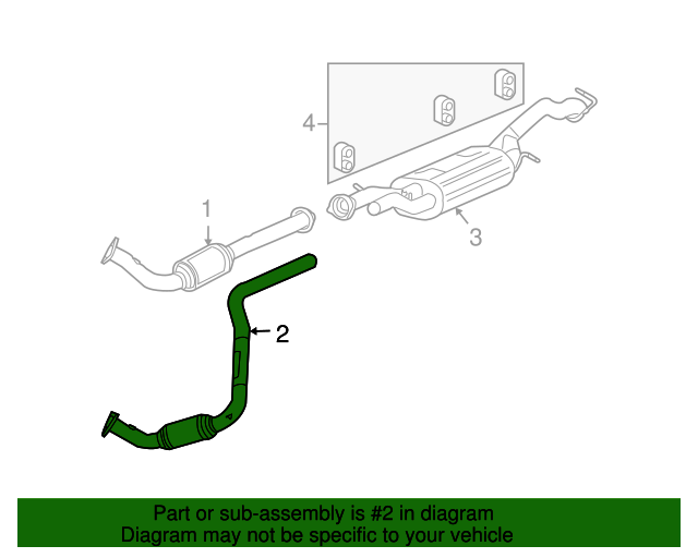 Driver Side 3-Way Catalytic Converter with Pipe, Flange, and Bushings ...