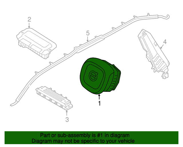 2018-2022 Volvo Driver Air Bag 31690213 | TascaParts.com