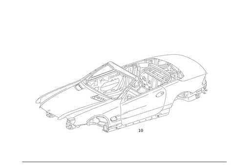 Body Shell for 2000 Mercedes-Benz SL500 | Mercedes-Benz Parts Store