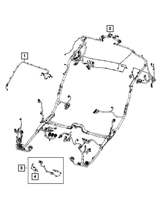 2022-2023 Jeep Grand Cherokee Jumper Wiring 68462928AB | My Mopar Parts