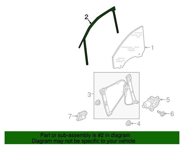2017-2020 Audi Run Channel 8W5-839-432-D | OEM Parts Online