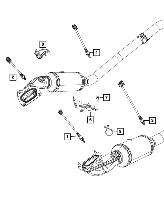 2017-2022 Mopar Oxygen Sensor Bracket 68330534AA | Mopar Estores