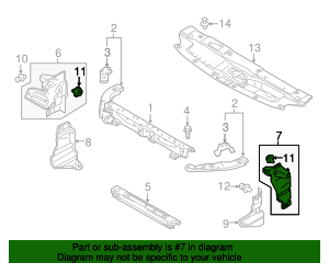 6400D922 - Air Guide 2014-2020 Mitsubishi Outlander | Mitsubishi Direct ...