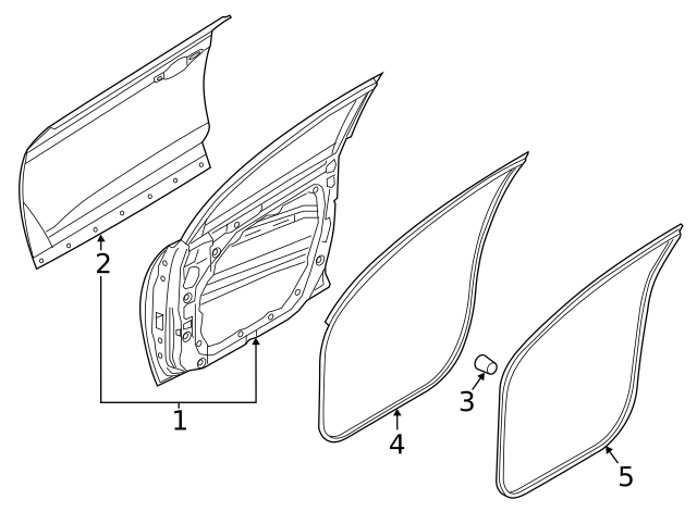 Panel Assembly Front Door Right-hand 76004-CW050 | QuirkParts