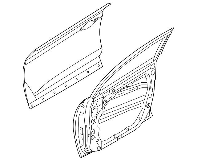 Panel Assembly Front Door Right-hand 76004-CW050 | QuirkParts