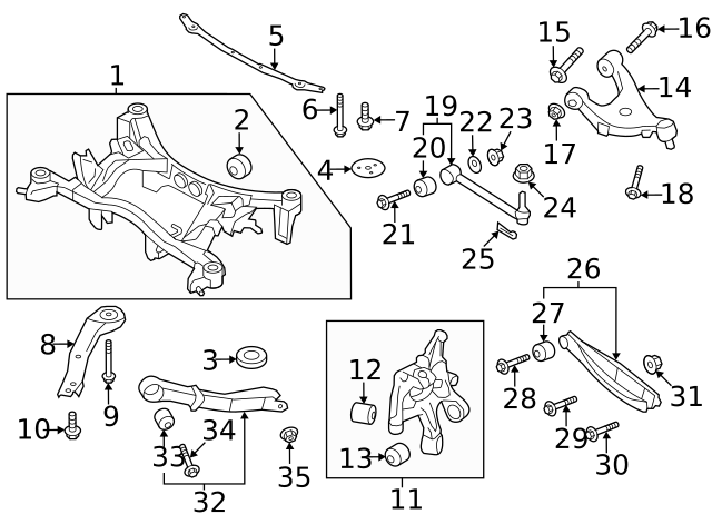 2015-2021 Subaru Trailing Arm 20250VA010 | Subaru Parts Plus