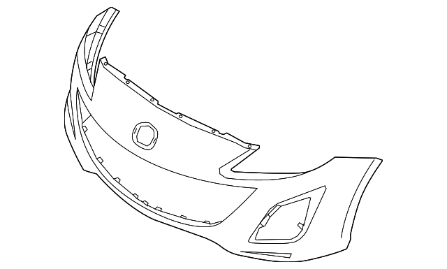 2010-2011 Mazda 3 Bumper Cover BBN2-50-031K-BB | Mazda Parts Advantage