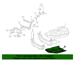 2008-2013 Toyota Highlander Tank Shield 77606-48100 | Toyota Parts Center