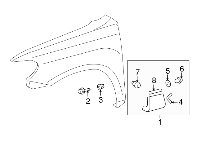 90080-15089 - Mud Guard Screw 2001-2020 Toyota | Longo Toyota Parts
