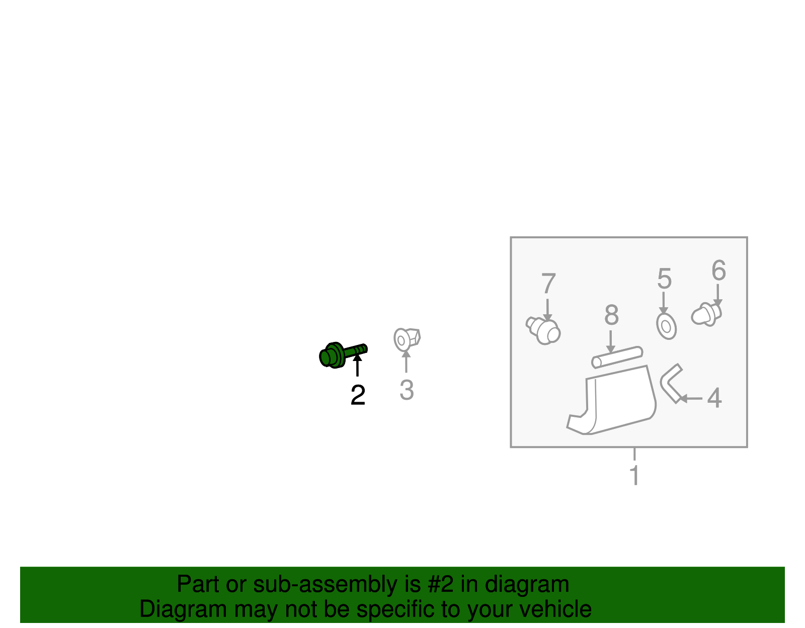 2001-2020 Toyota Mud Guard Screw 90080-15089 | Toyota Parts Center
