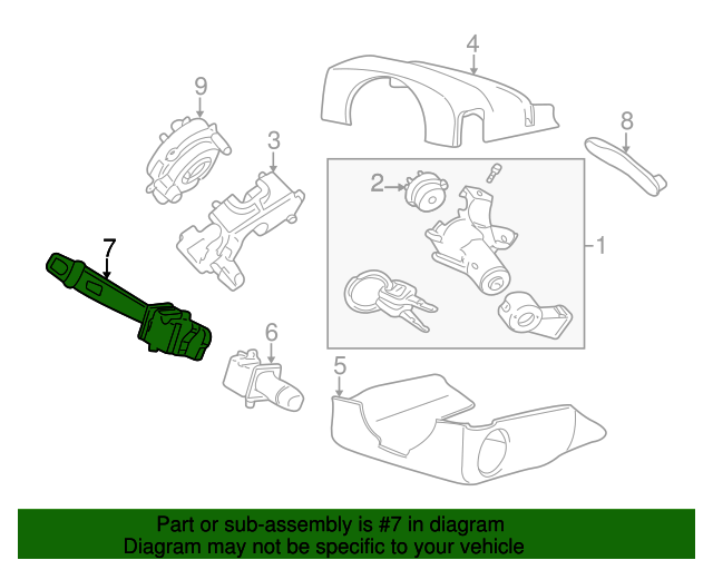 31268575 - Turn Signal Switch 2003-2007 Volvo | AutoNationParts.com