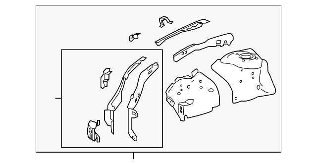 2019-2024 Toyota Corolla Apron Assembly 53702-12A80 | Lithia Toyota Parts