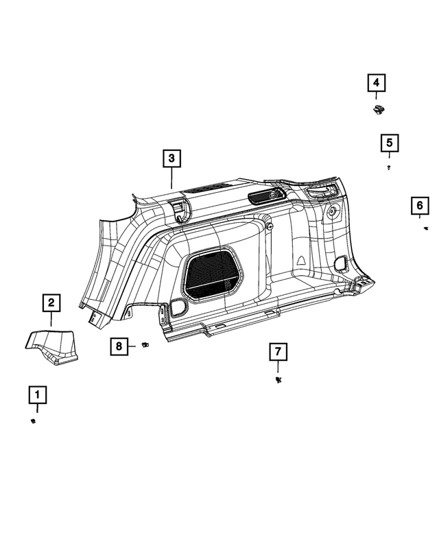 2021-2024 Jeep Grocery Hook 7FH74TX7AA | Mopar eStore
