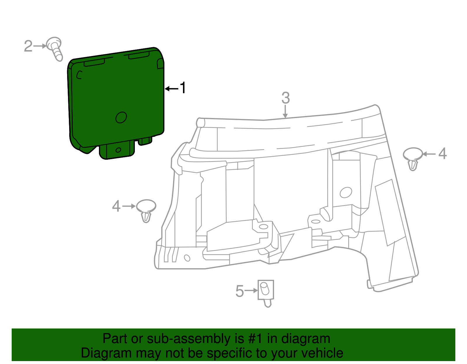 F1FZ-14C689-A - 2015-2018 Ford Focus - Blind Spot Radar | Ford OEM ...