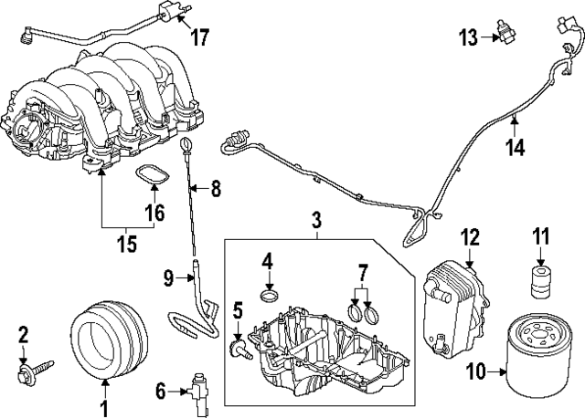 2023-2024 Ford Crankshaft Pulley PC3Z-6312-B | QuirkParts
