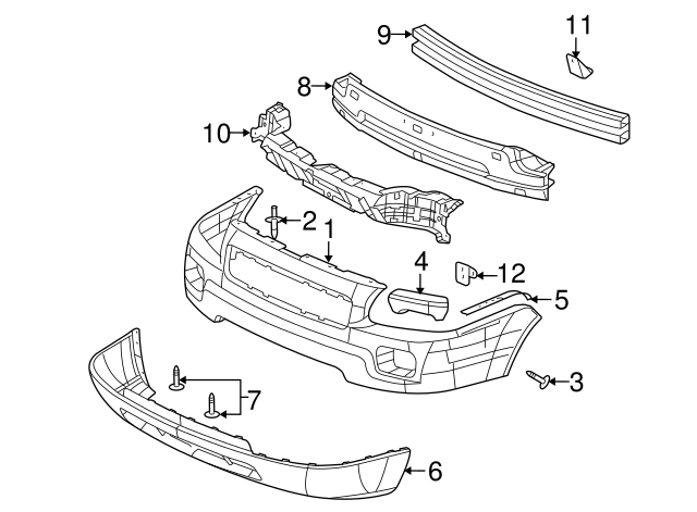 1986-2016 GM Bumper Cover Retainer 11519444 | TascaParts.com