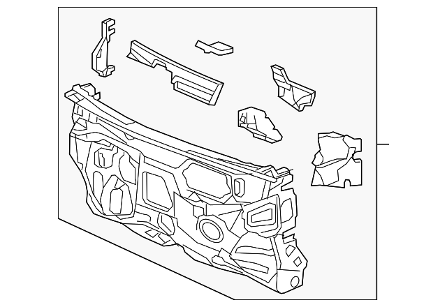 2016-2019 Buick Cascada Inner Dash Panel Insulator 13432397 ...
