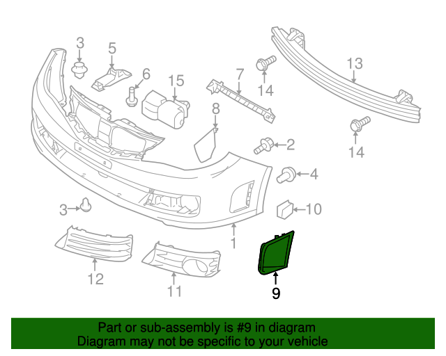 2011-2014 Subaru Impreza OEM NEW 2008-2014 Subaru Impreza Bumper Cover ...