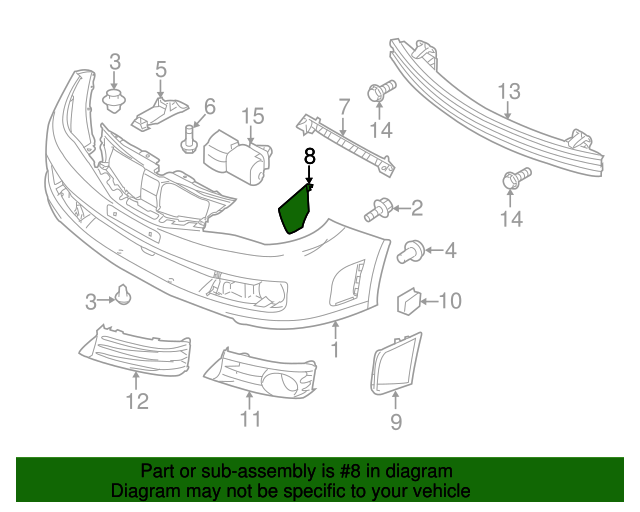 57780FG000 - Insulator 2008-2014 Subaru Impreza | Subaru Direct Wholesale