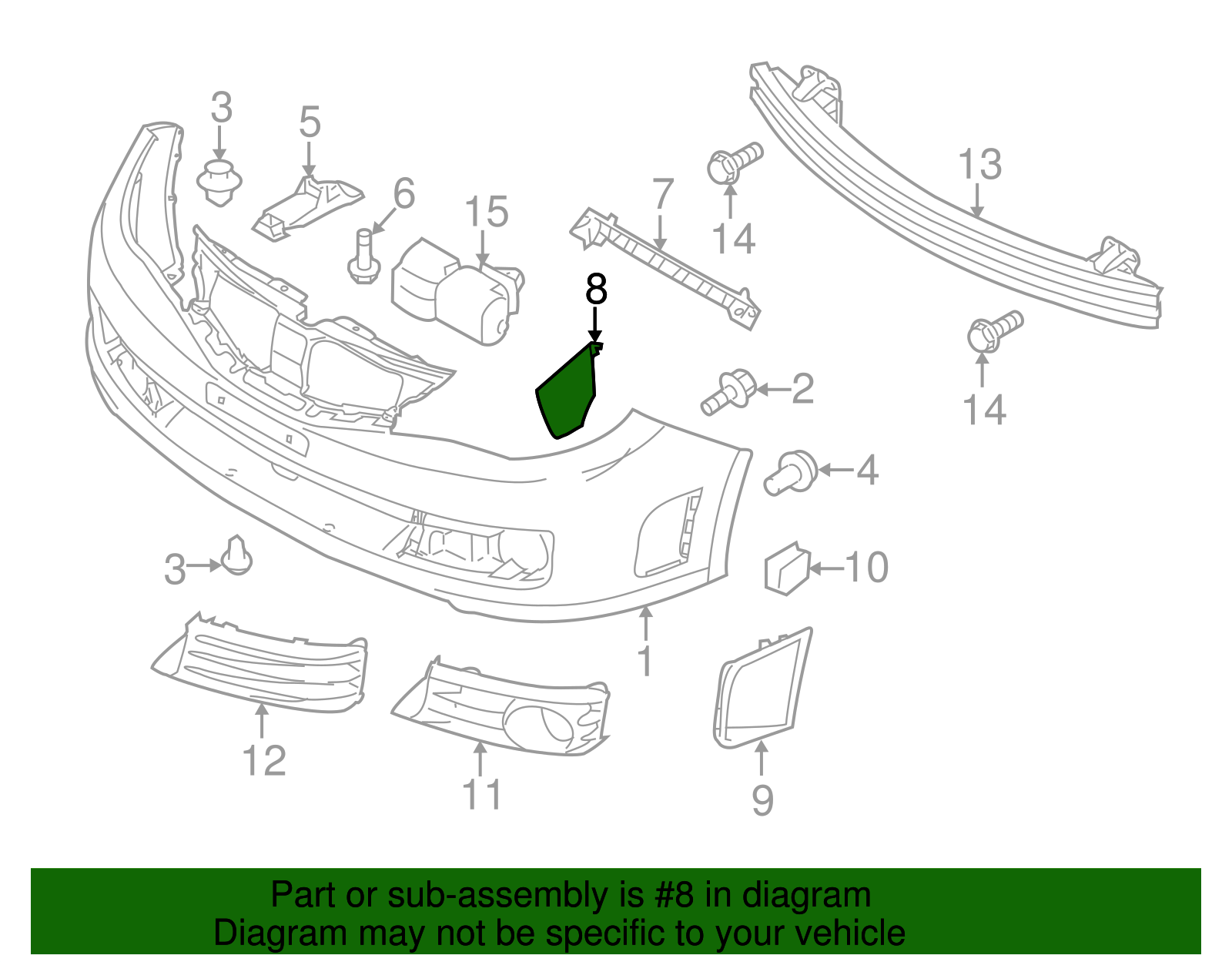 2008-2014 Subaru Impreza Insulator 57780FG000 | Subaru Parts Store
