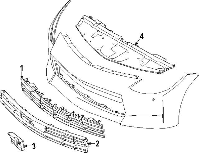 2023-2024 Nissan Z Lower Grille 62330-6GP0A | OEM Parts Online
