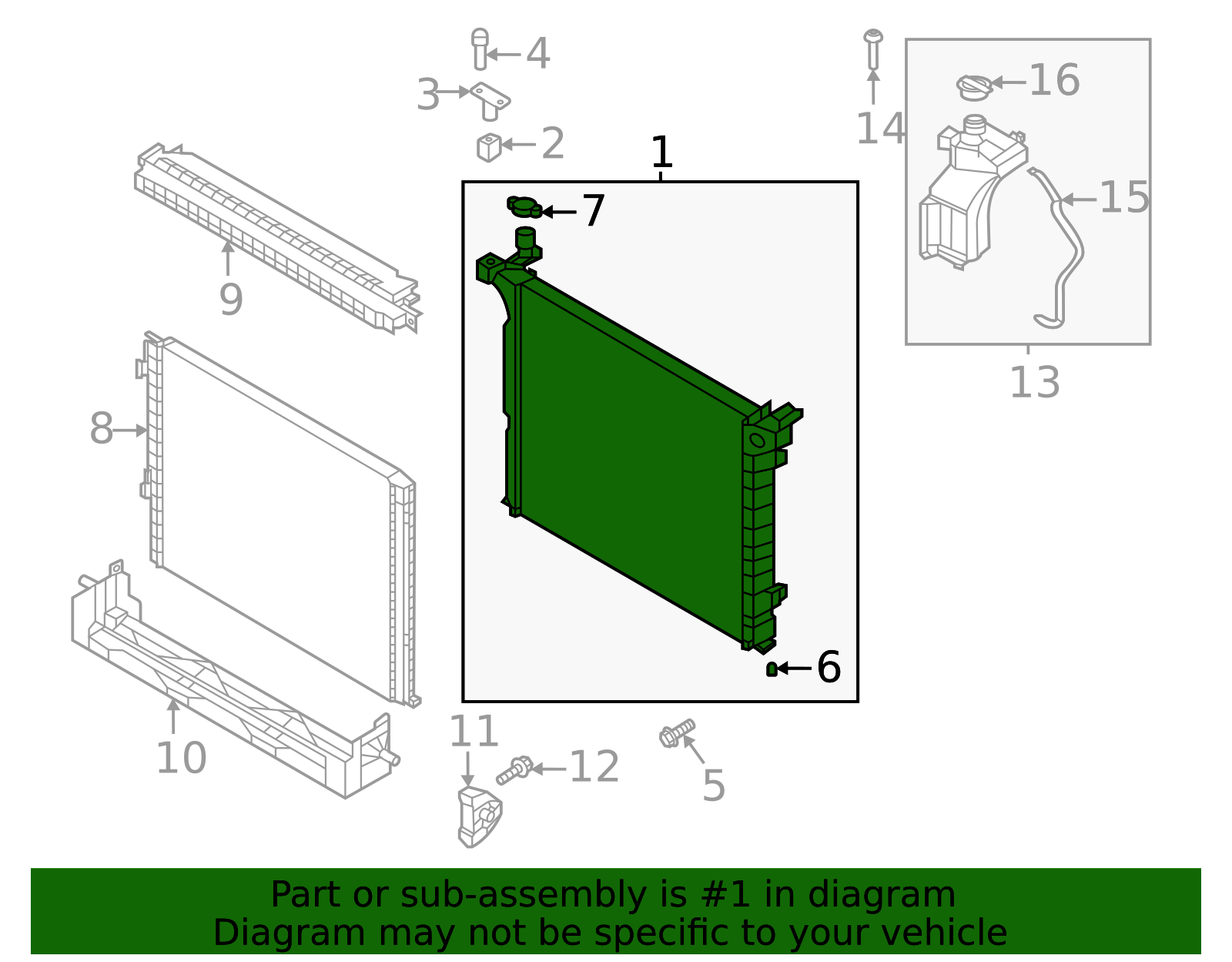 25310-T1000 - Radiator Assembly 2021-2025 Genesis G80 | AutoNation Parts